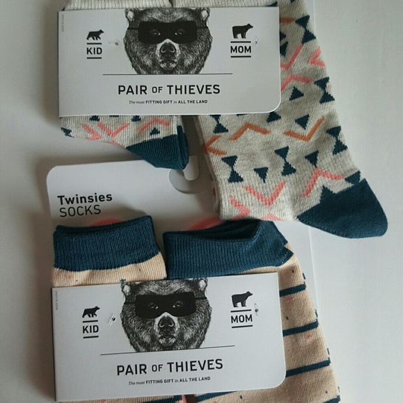 Pair of Thieves | Accessories | 2 Pack Twinsie Socks Kid Mom Med | Poshmark
